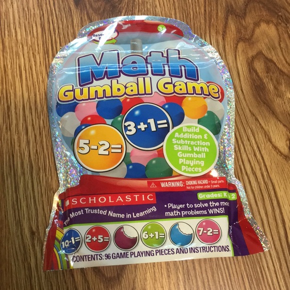 Scholastic | Other | Math Gumball Game Scholastic Learning Fun New ...